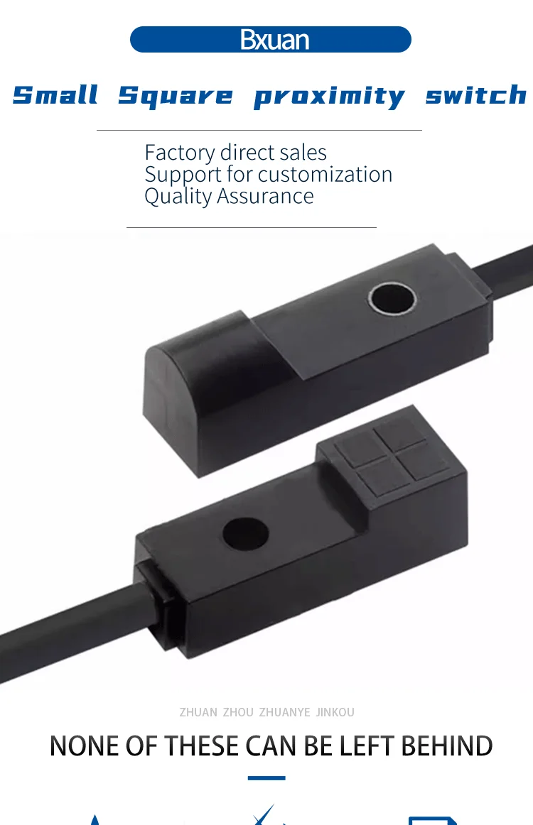 Bxuan Three Wire Output Npn Nc Dc12~24v Sensor 1 6mm Inductive Detection Distance Magnetic