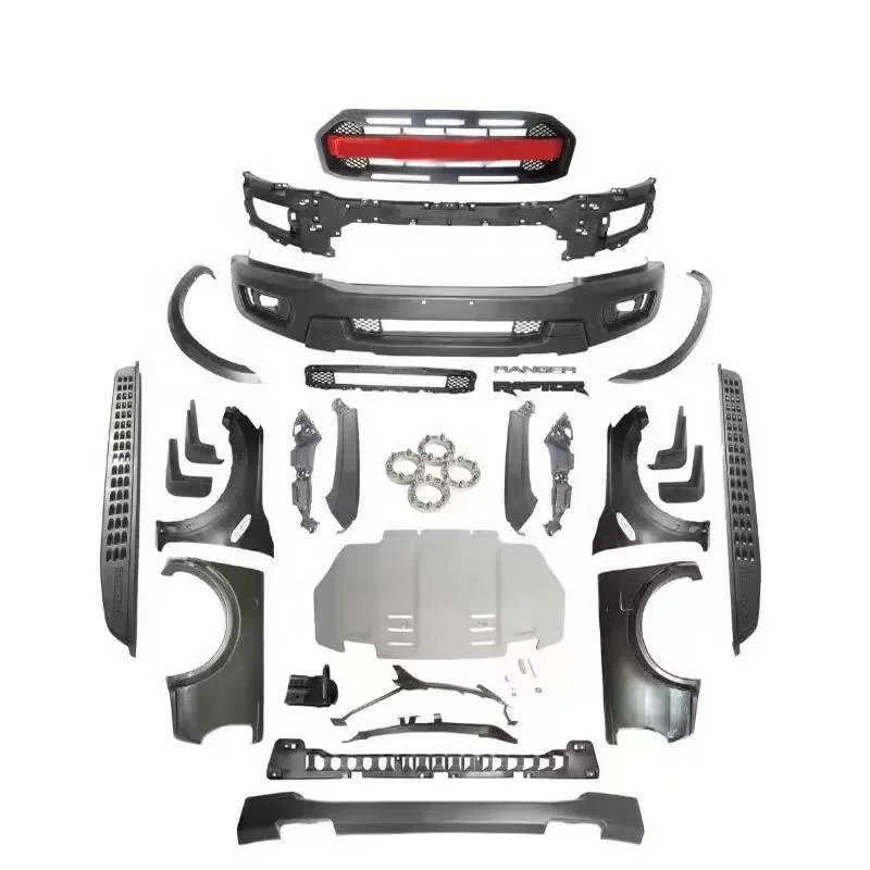 Raptor Style Front Bumper Upgrade Body Kits For Ford Ranger 2015+ T7/t8 ...