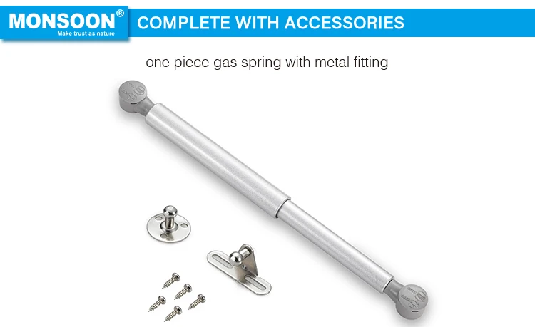 Adjustable Gas Spring For Wall Bed Square Plate Head Furniture Hardware ...