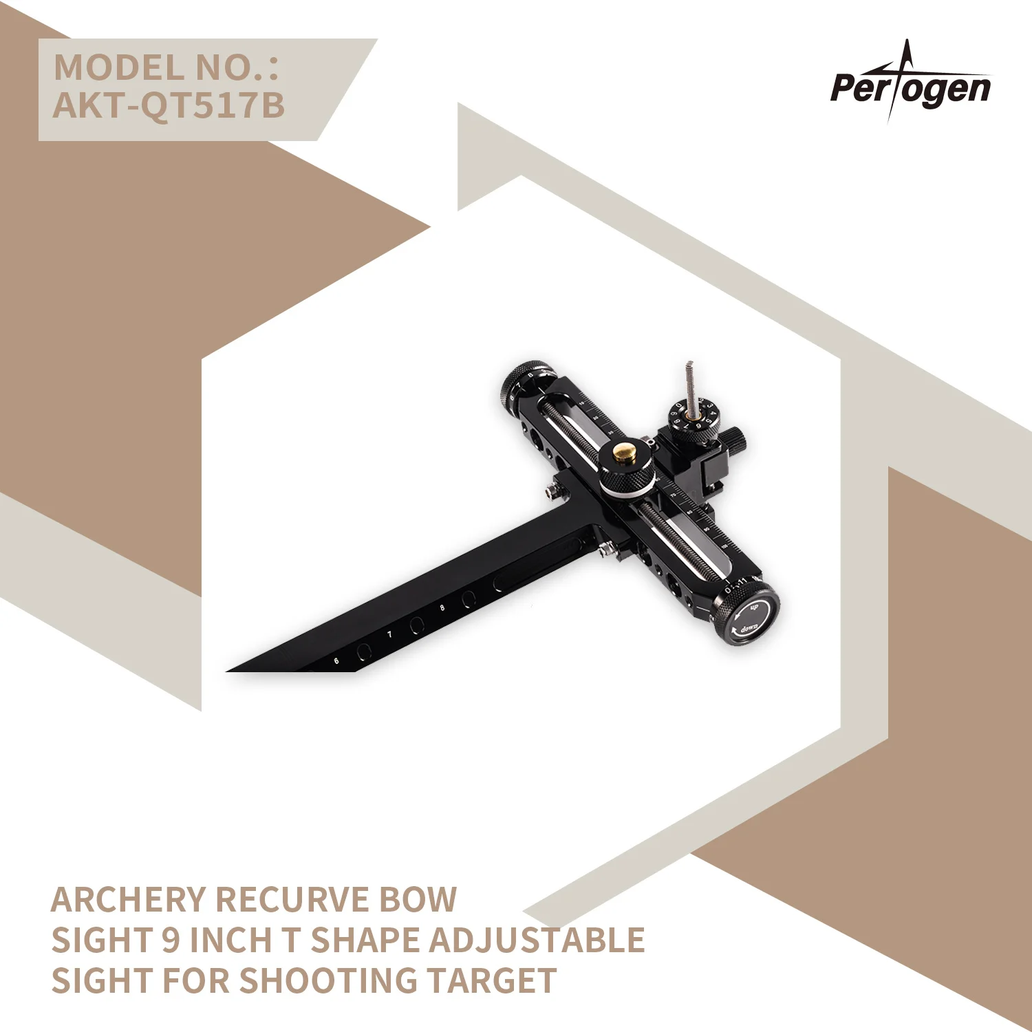 Archery Aluminum Adjustable Quick-Release Recurve Bow Sight