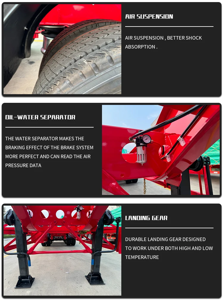 20ft 40ft Container Skeleton Semi Trailer Heavy Duty Cargo Transport ...