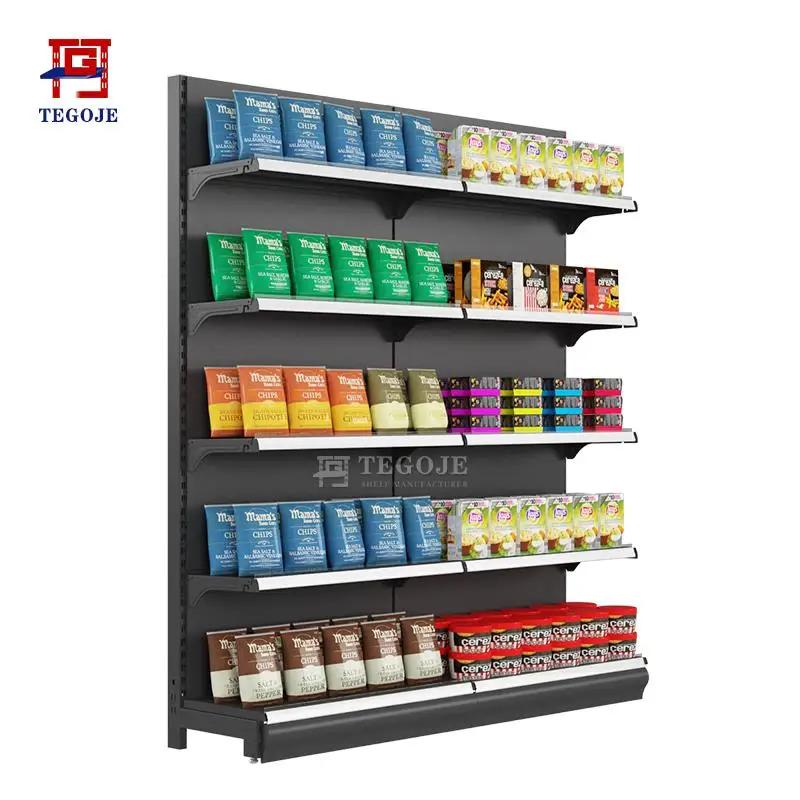 Supermarket Store Shelf Convenience Store Gondola Rack Display Steel ...
