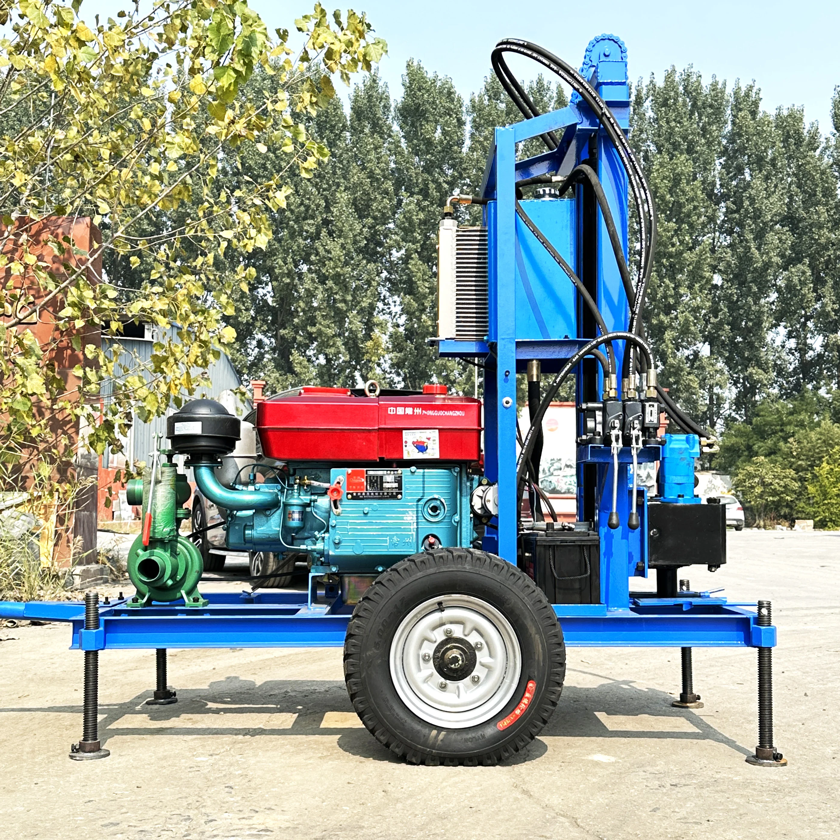Factory Direct Sale 22hp 25hp Diesel Engine 200m Depth Mine Mini ...