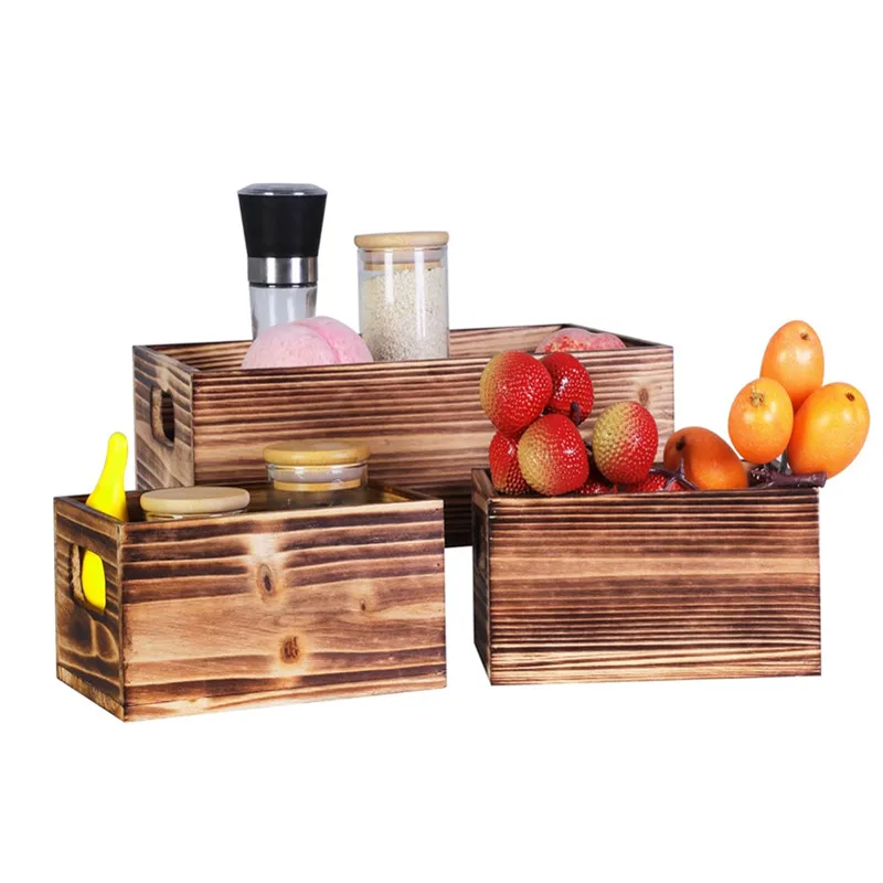 Stackable Storage Bins For Closet Bookshelf (3pack) - Buy Decorative ...