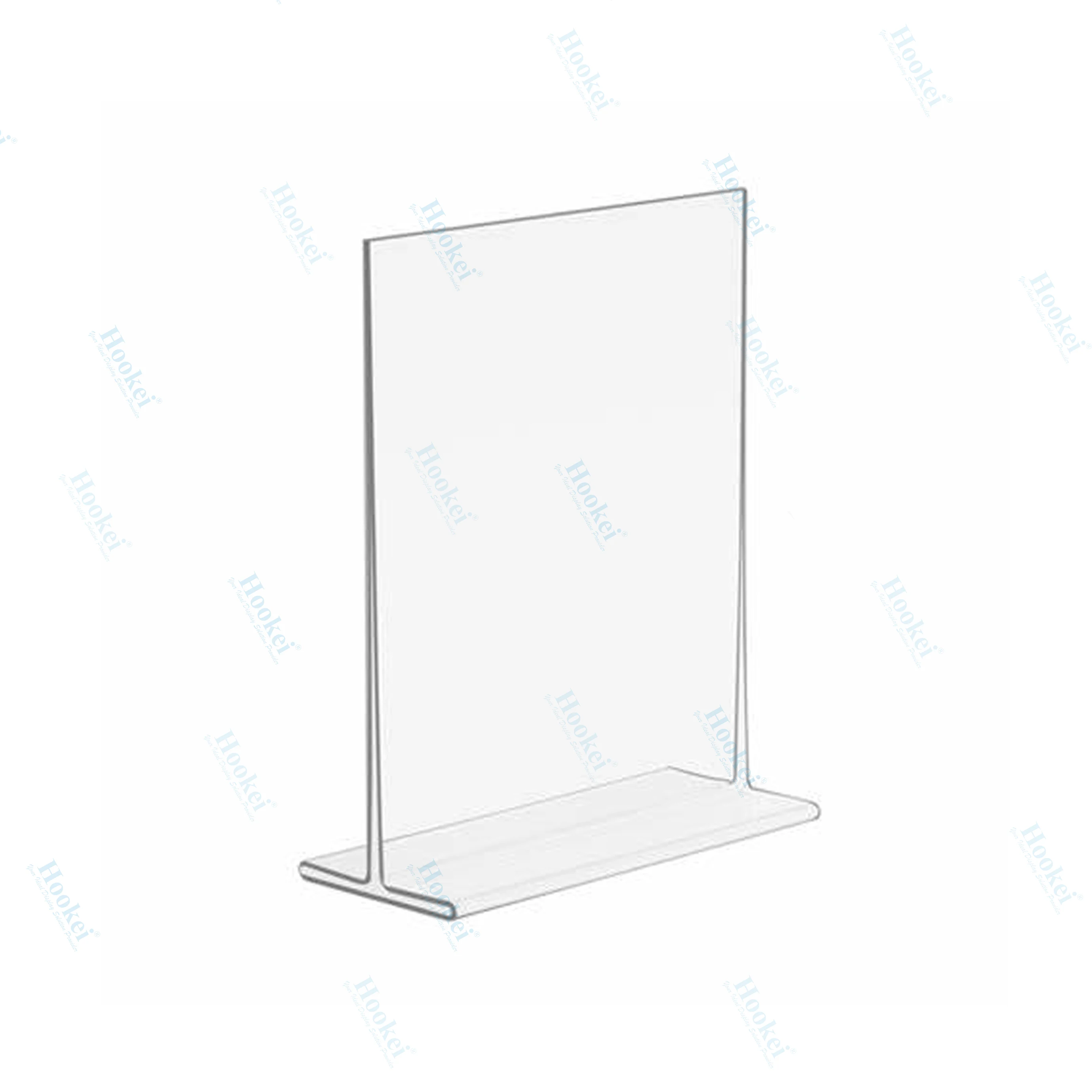 Wholesale Custom L-shaped T Shape Display Stand Horizontal Acrylic Sign ...