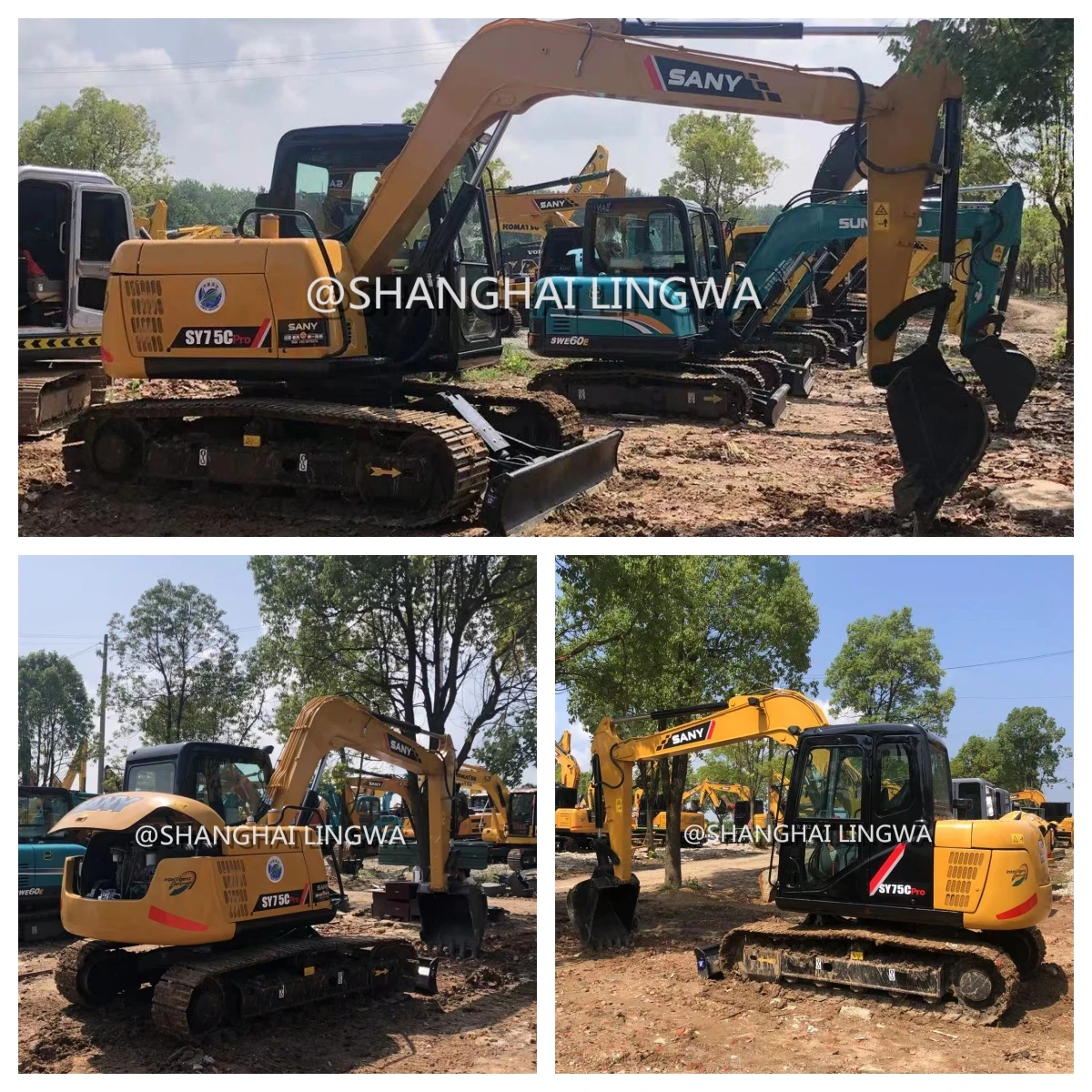 Sany75 Hydraulic Crawler Backhoe Excavator,China Used 7ton Mini ...