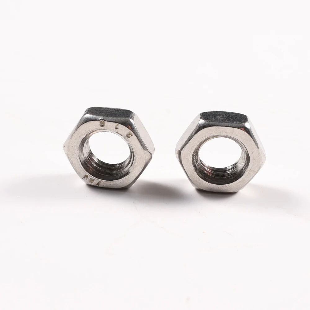 Custom Din934 Gb52 Hex Nut And Bolt M3 M5 M6 Stainless Steel 304 316 Flat Head Hex Nuts - Buy ...