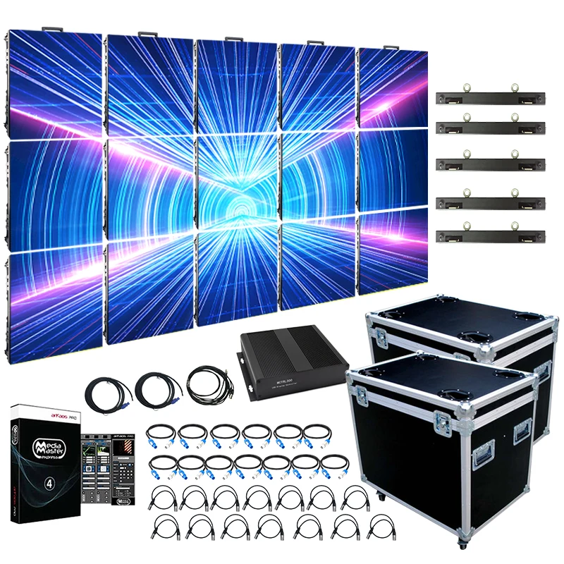 High Resolution Led Video Wall 5x3 Complete System P3.91 P4.81 Rental ...