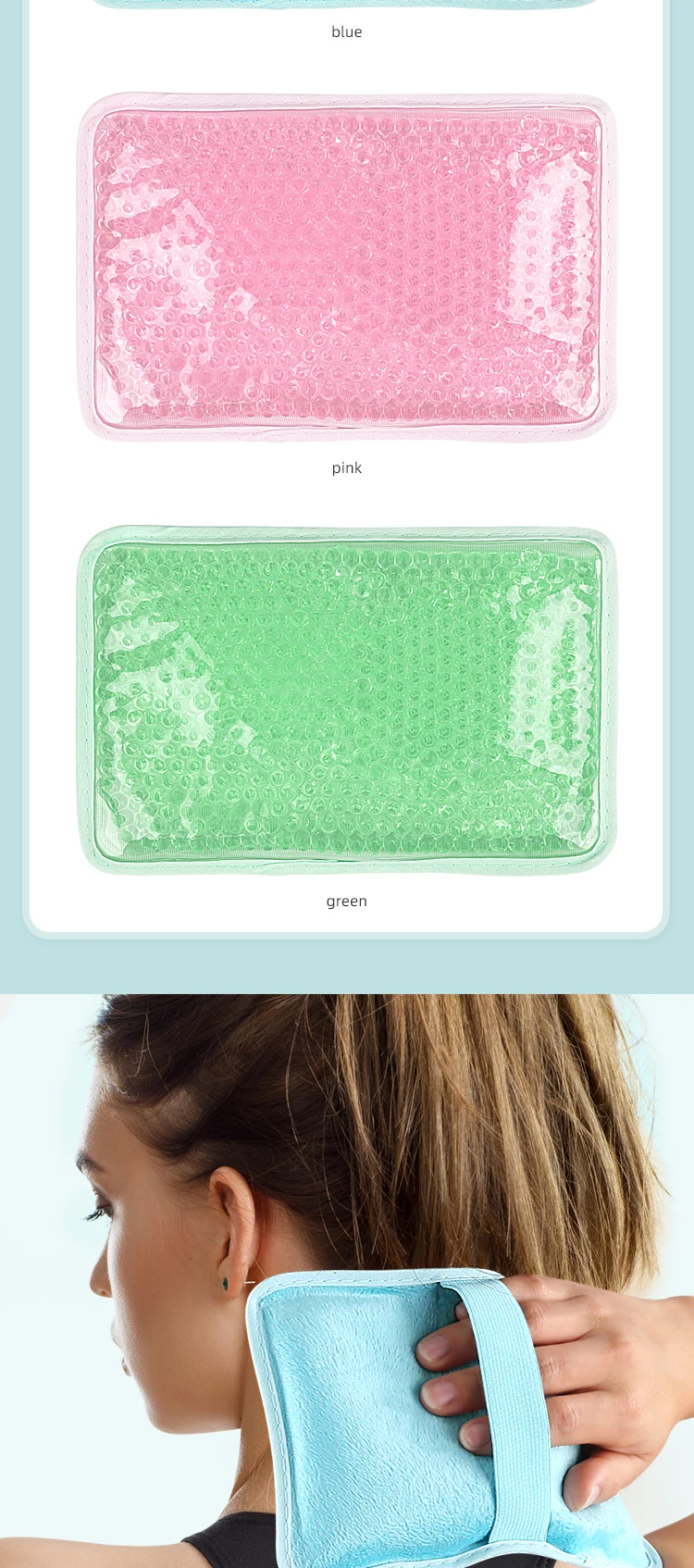Relieve Pain and Reduce Swelling Ice Packs Multi-function Square Shape ...