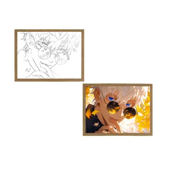 Jujutsu Kaisen Gojo Satoru Cartoon Photo Frame Led 3d Lamp Light Laptop ...