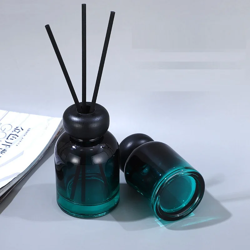 Empty Glass Diffuser Bottle Aromatherapy Jar Container Fragrance ...