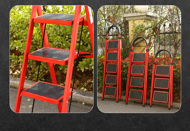 Escaleras Step Iron Steel Ladder Stairs Fold Step Ladder - Buy Ladders ...