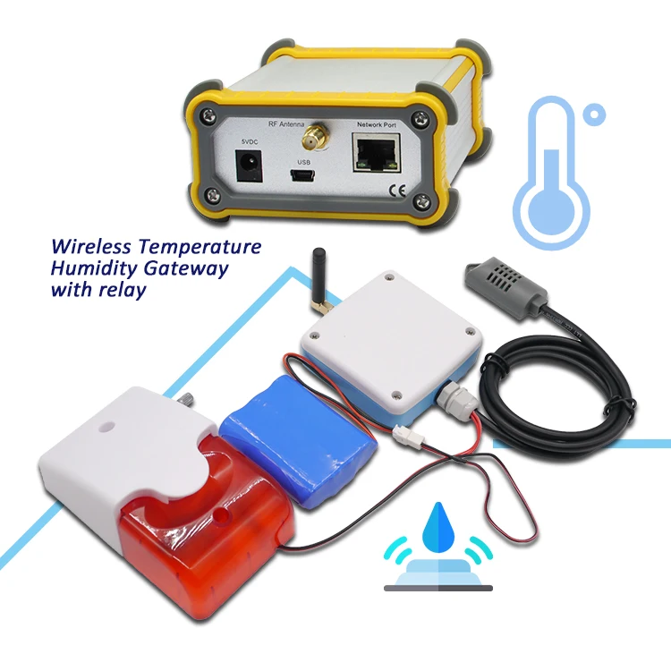 Refrigeration Cold Room Thermometer Wireless Temperature Humidity Sensor With Relay - Buy ...