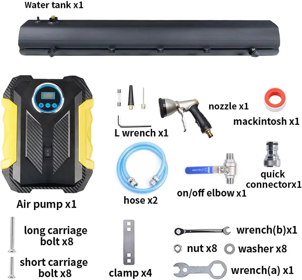 8 Gallon 30L Car Roof Water Tank Camping Shower for Off-Road Vehicles ...