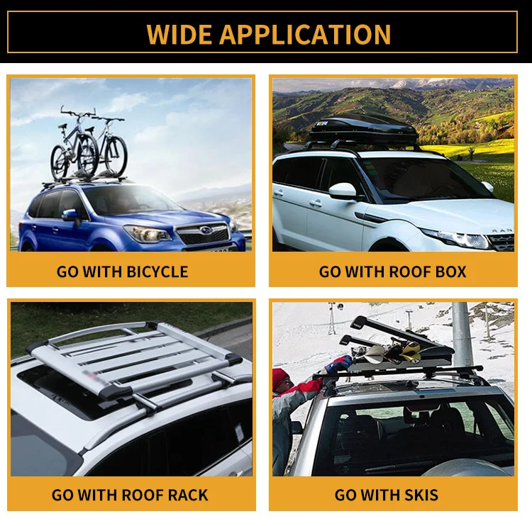 Aluminum Alloy 120cm Cross Bar Roof Rack Top Carrier Universal Car Roof ...