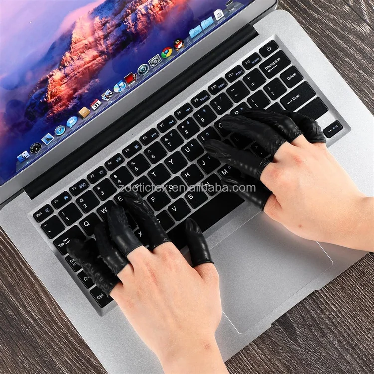 300g(500pcs/bag) Custom Latex Finger Protection Fingertip Cot Protector ...