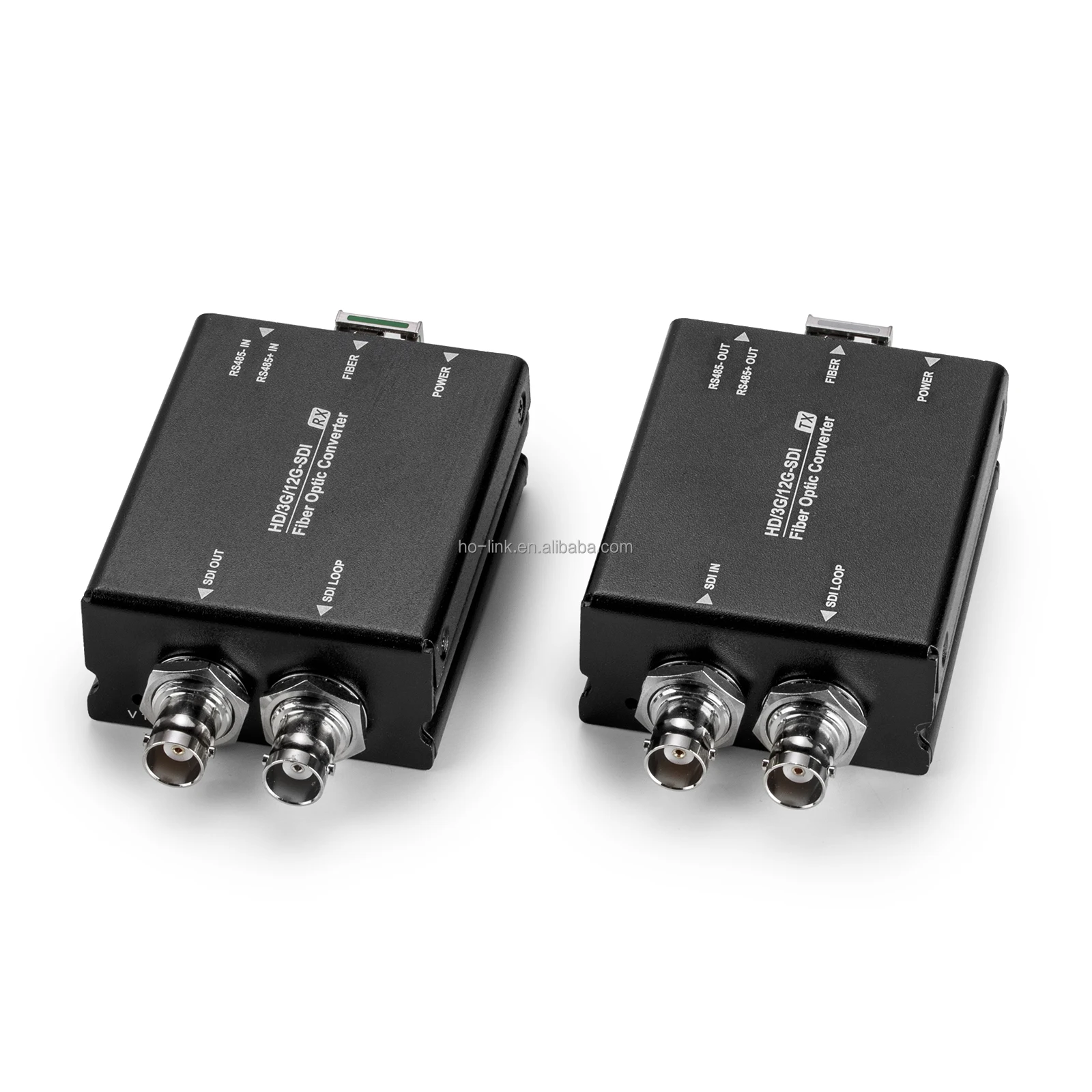 1 Channel Mini Optical Fiber Converter 12g 4k 12g-sdi Video Fiber Transceiver With Tally And ...