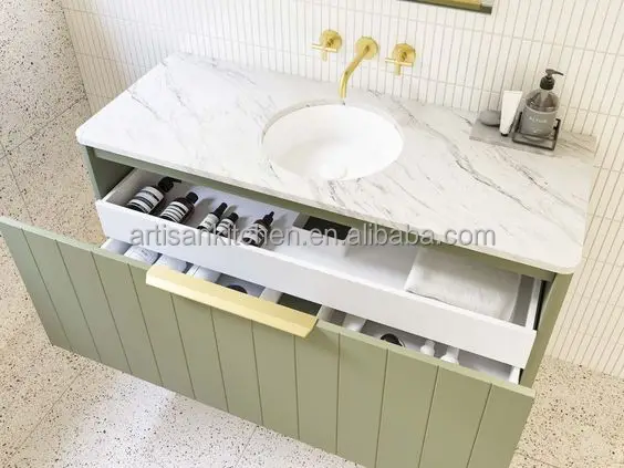 Custom Vanity - Artisan Contemporary MDF Wall Hung Mounted Bathroom