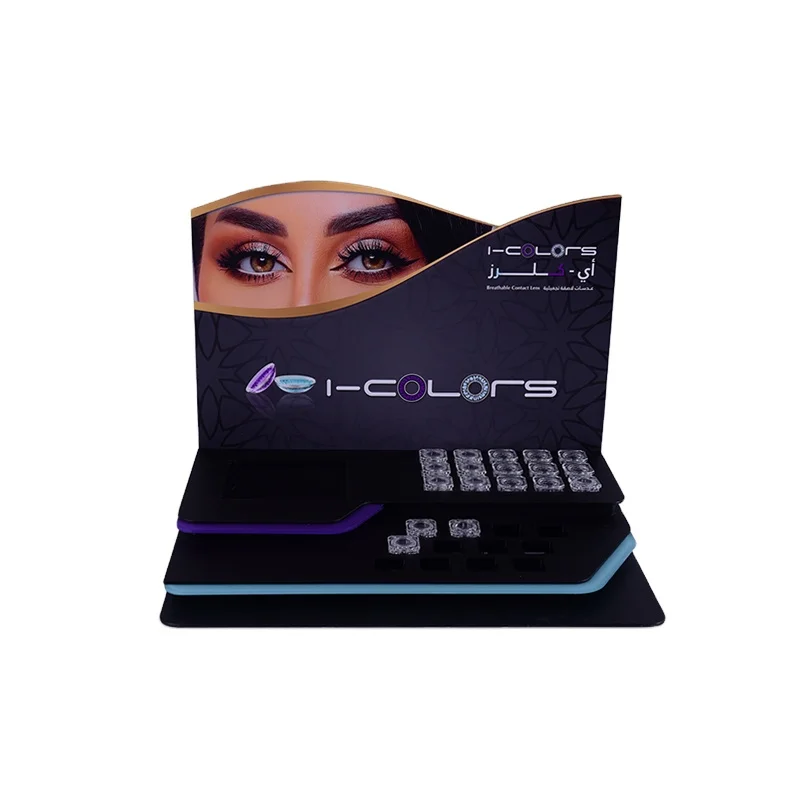 High Quality Counter Desktop Eye Contact Lenses Display Custom Acrylic ...