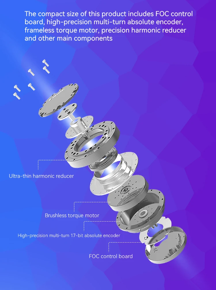 750W Robot Arm Harmonic Reducer - High Efficiency Motor