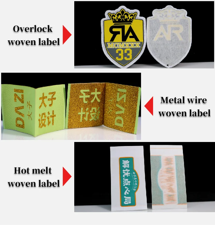 Custom High Density Clothing Woven Labels - Sustainable