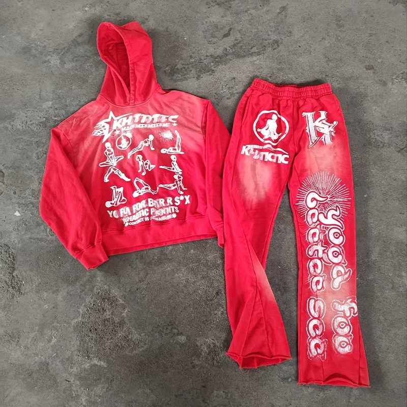 YSJY Custom Sweat Suits - Heavyweight Cotton Puff Print