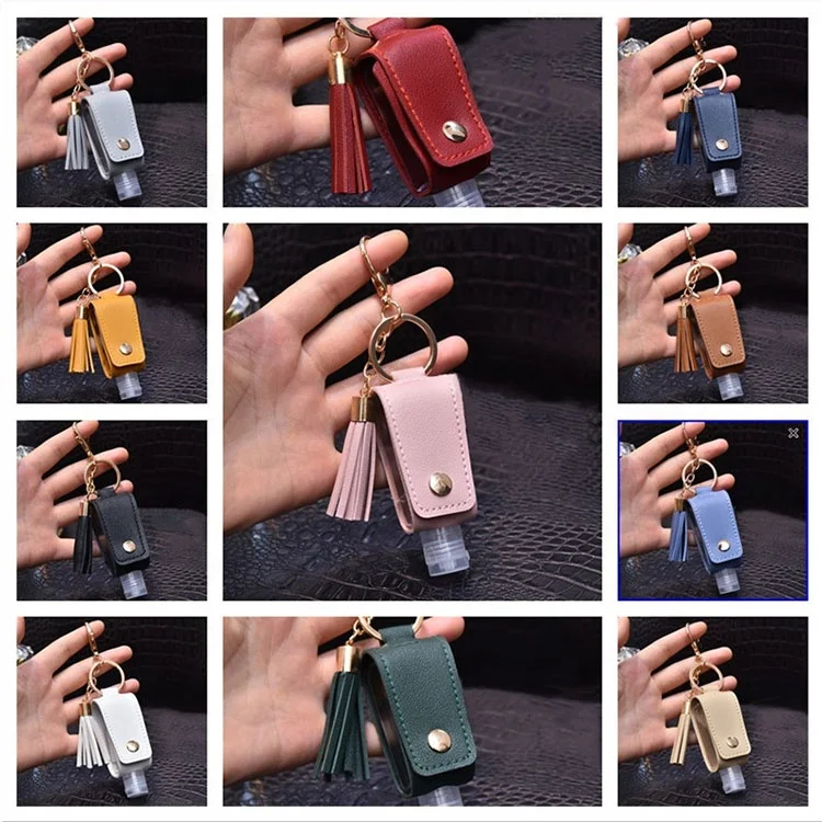 Silicone Portable Hand Sanitizer Holder - Keychain Lipstick