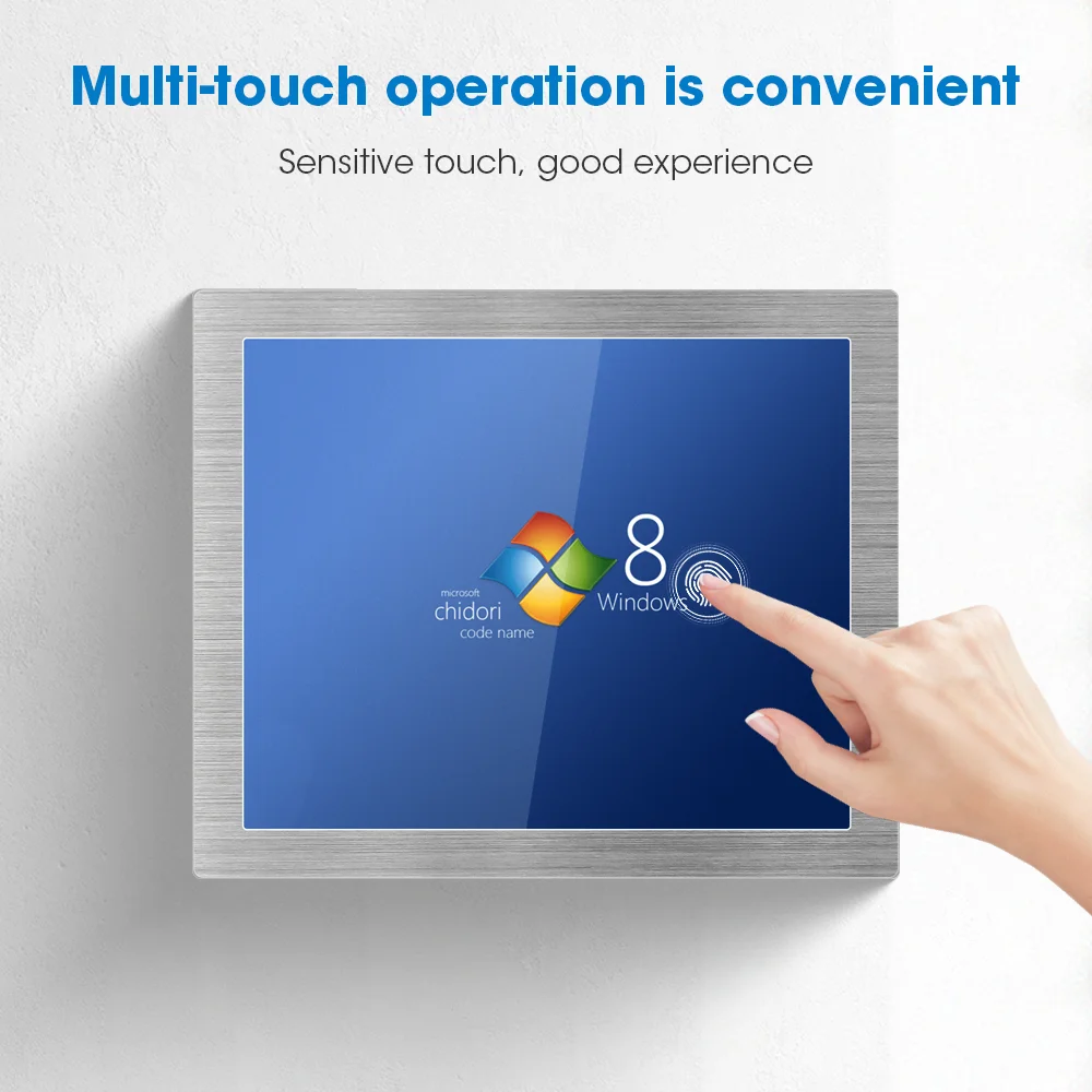 17 Inch Industrial Ip65/66/69k Fully Waterproof Panel Pc Cnc Silvery ...