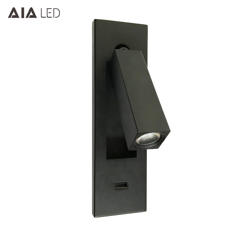 Modern Recessed Mounted Hotel Home Villa Wall Light With Usb Port 3w ...