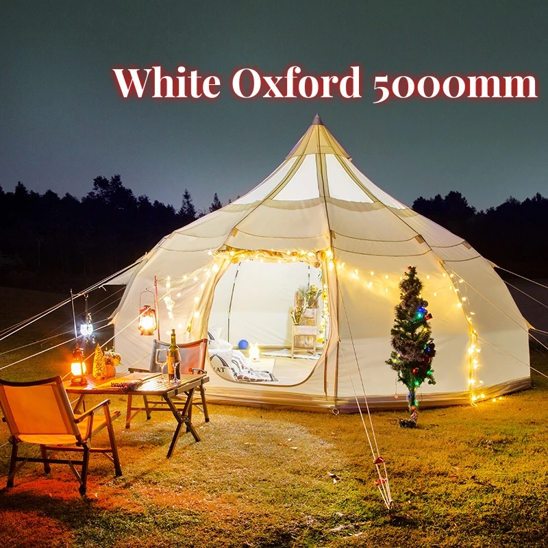 Large Space Luxury Glamping Tent Outdoor Family Stargazer Yurt Tent ...