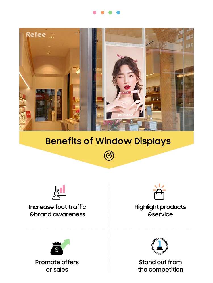 Double Sided High Brightness Digital Signage Commercial Ads Display ...