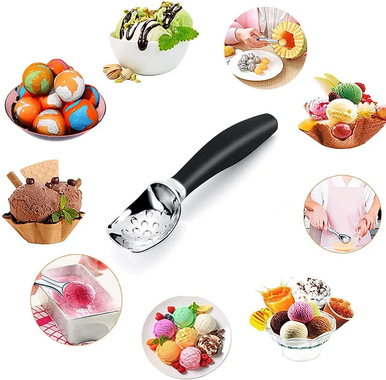 Heavy Duty Large Professional Scoper Cylinder Ice Cream Scoop with ...