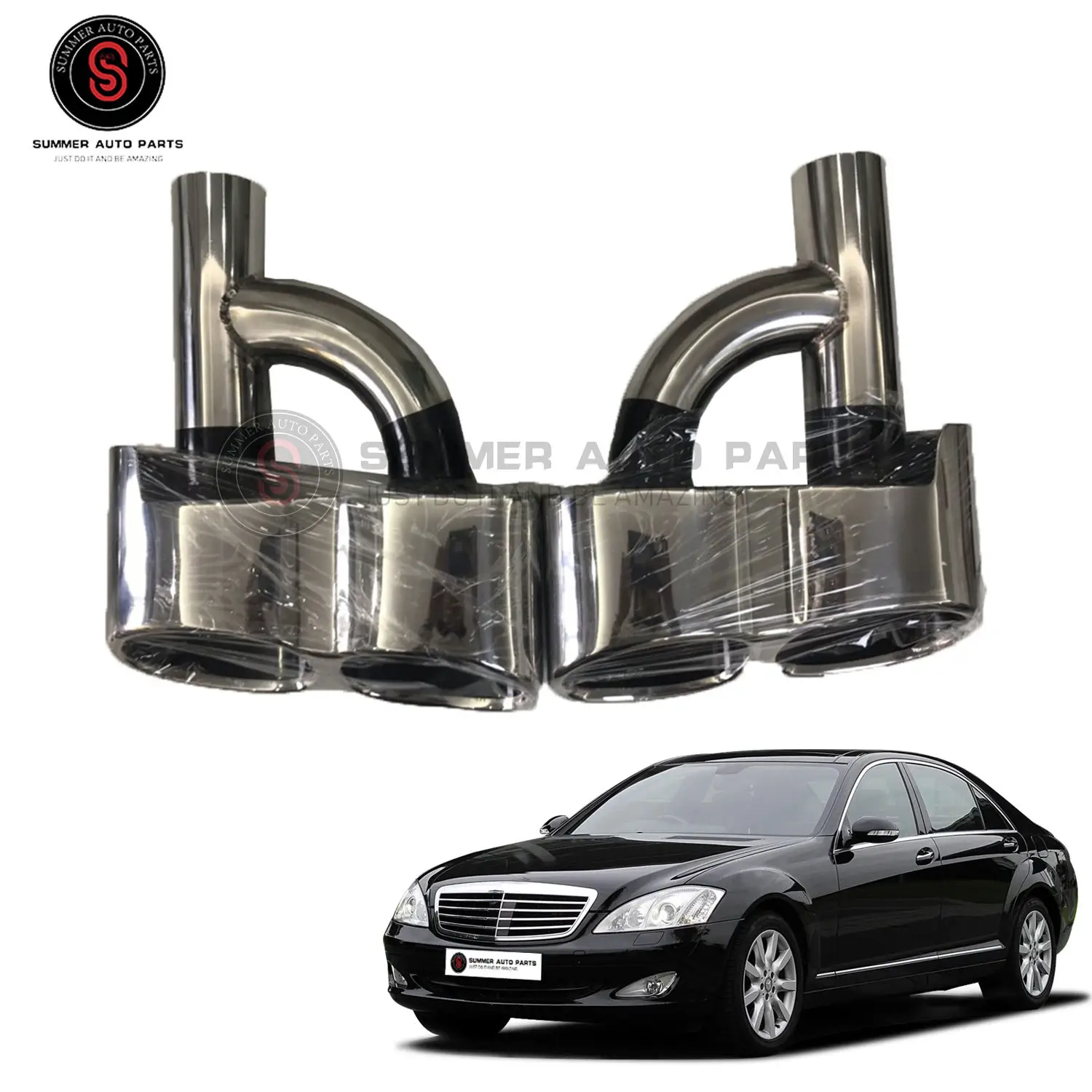 High Performance Stainless Steel Car Round Exhaust Pipe Body Part For ...