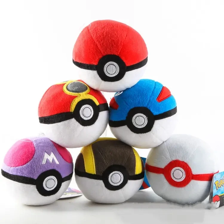 Cpc 5inch Stuffed Pokeball Plush Doll Poke Plush Ball Pocket Monster ...