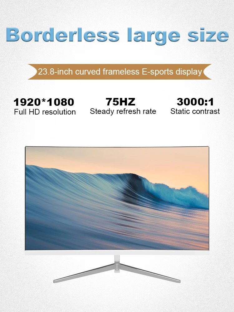 Factory Wholesale 23.8 Inch Monitor With Vga For Pc Full High ...