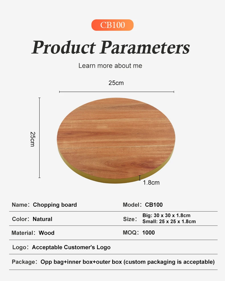 Acacia And Rubber Wood Chopping Block Set With Round Cheese Cutting ...