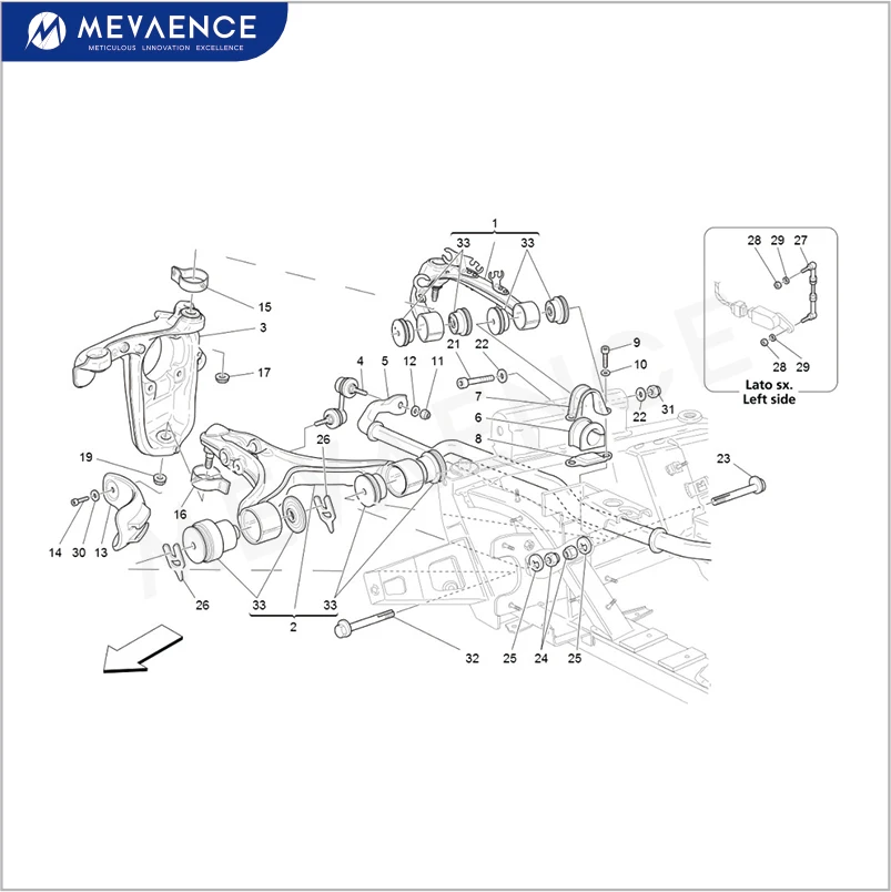 Front Lower Suspension Control Arm For Maserati Quattroporte ...