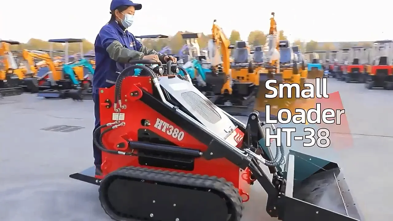 2023 Hightop Ht380 Skid Steer Loader Hydraulic With Diesel Engine Mini ...