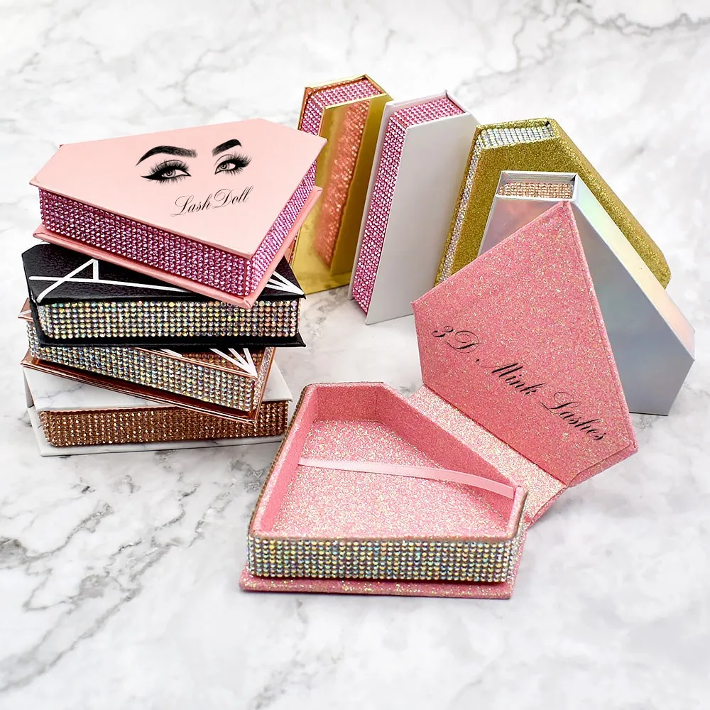 Eyelash Box Sets - Elegant Packaging with Glue & Tweezers