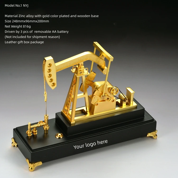 Oilfield Oil Well Drill Rig Model Gauge Scale Oil Pump Jack