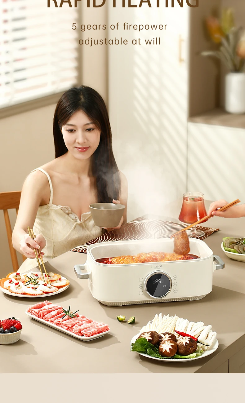 CEOOL Kitchen Digital Smart Warmer Cooker - Versatile & Efficient