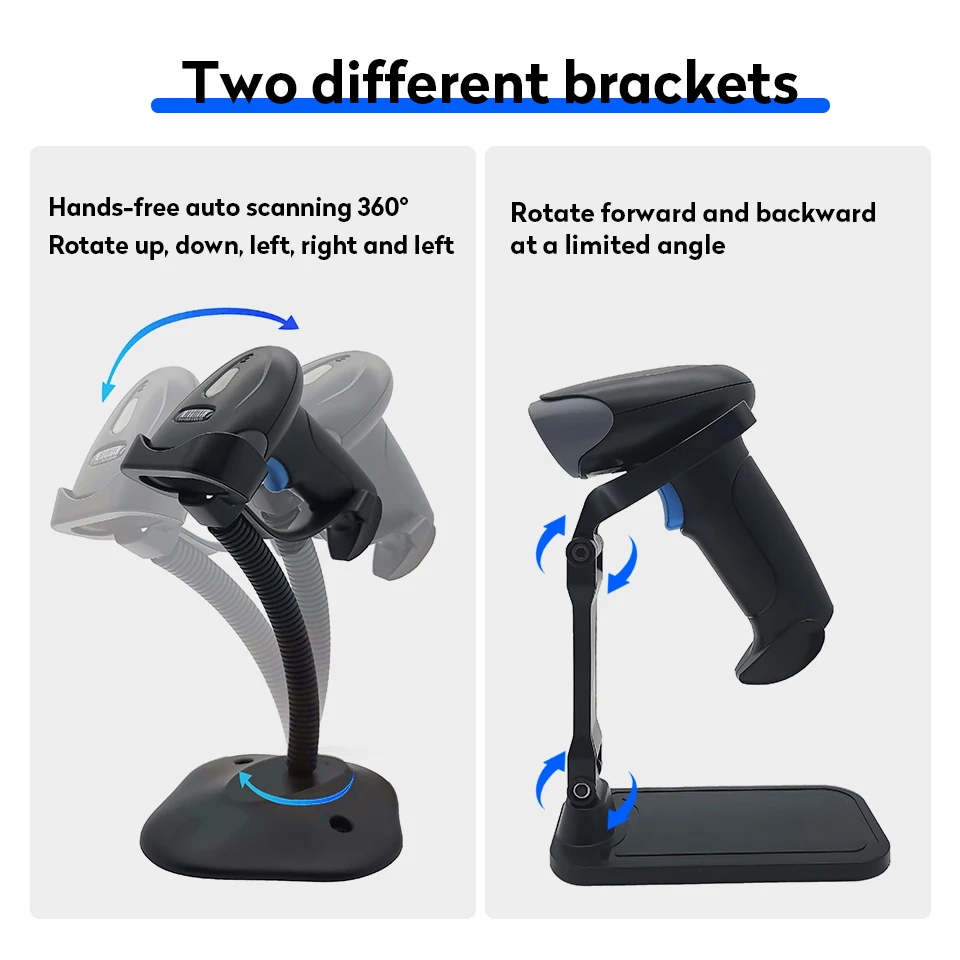 JR Wireless Bracode Scanner - Efficient 2D Bluetooth Scanner