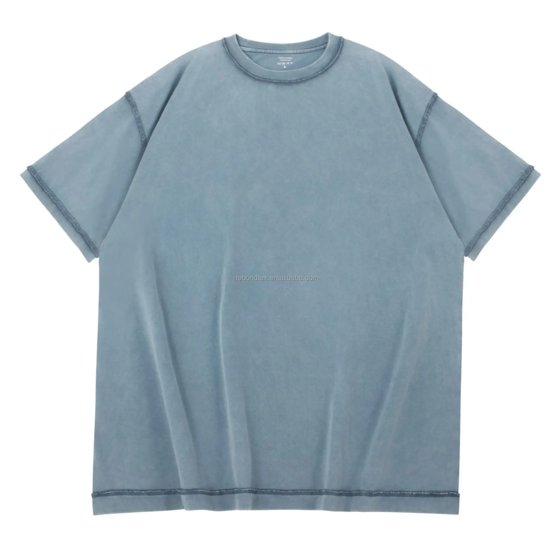 2023 New Fashion Design Sun Faded Wash Oversized Streetwear Tshirt Men ...