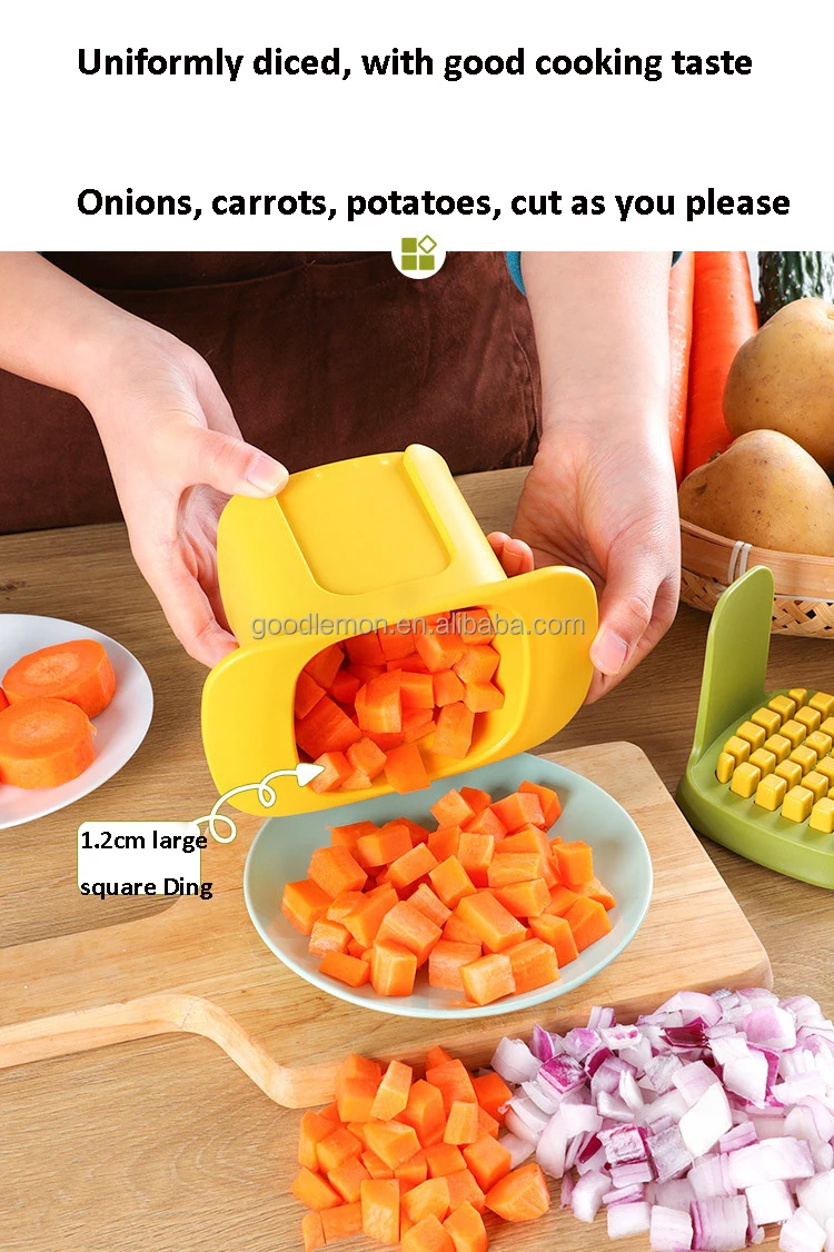 Multi-Functional Stainless Steel Vegetable Cutter Onion Dicer Potato ...