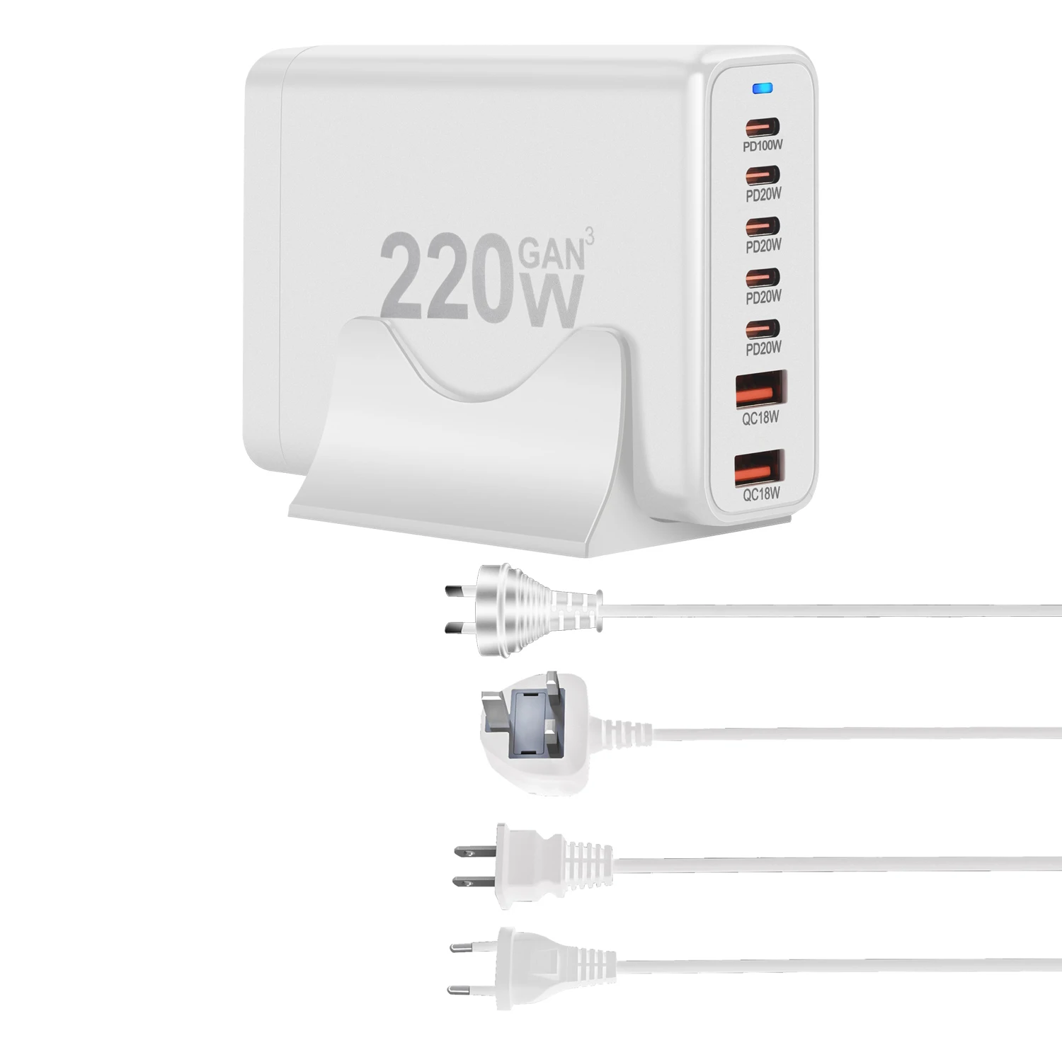 220W High Power Charger - Fast Charging for Mobiles & Laptops