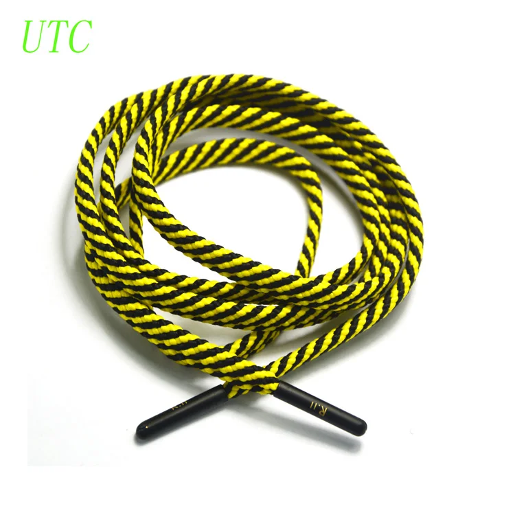 100% Flat Cotton White Drawcord With Smile Logo Metal Tips For Baby ...