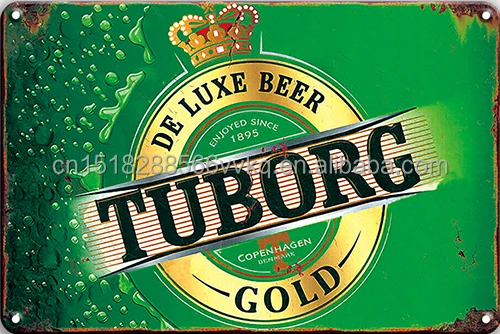 Vintage Rustic Tin Signs - Perfect for Man Caves & Bars