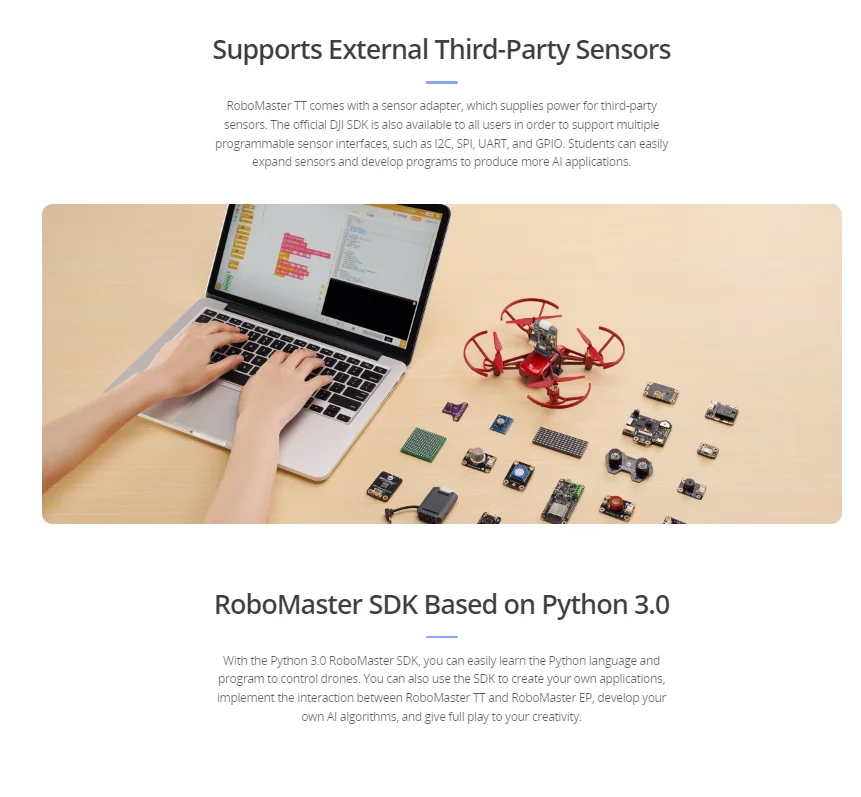 Robomaster TT - Educational Drone with 4K UHD Video Capture