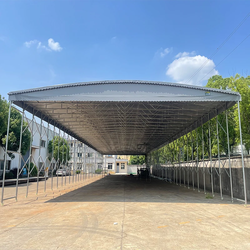 Factory Direct Large Outdoor Retractable Mobile Parking Garage Sliding ...