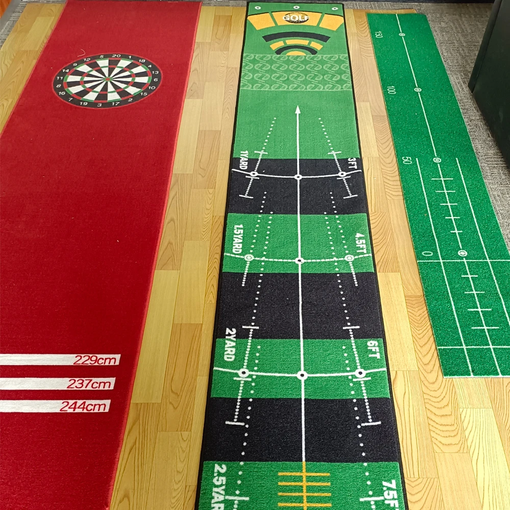 Custom Tpr Rubber Backing Anti-slip Indoor Golf Putting Mat - Buy Golf ...